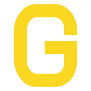オレンジブック トラスコ中山　TRUSCOグリーンクロス カッティングステッカー 英字G 文字高100mm 黄 〔品番:6300008322〕[ 注番:2563721]特長●3MスコッチカルフィルムJシリーズを使用しています。●ザラザラして...
