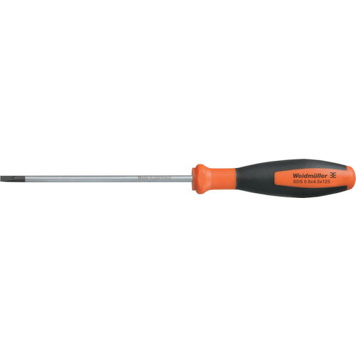 オレンジブック トラスコ中山　TRUSCOワイドミュラー マイナスドライバー SDS 0.8X4.5X125 〔品番:2749370000〕[ 注番:2567679]特長●標準的なストレートタイプのドライバーです。●握りやすく、疲れにくい独...