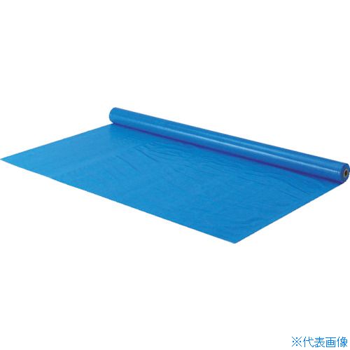 オレンジブック トラスコ中山　TRUSCOTRUSCO 軽量汎用養生シートロール(ブルー)#1000 1.8M×100M 〔品番:TSUL1810B〕[ 注番:2570895]特長●短期間使用の使い捨てタイプです。●ハトメなしのロールタイプ...