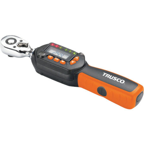 オレンジブック トラスコ中山　TRUSCOTRUSCO ラチェットデジタルトルクレンチ 差込角9.5mm 12〜60Nm 〔品番:DTRS3060C〕[ 注番:2571471]特長●ブザー音とLED点灯と液晶表示でトルク状態を知らせます。●...
