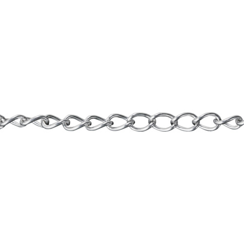 オレンジブック トラスコ中山　TRUSCOTRUSCO ステンレス304マンテルチェーン 3.2mm×1m 〔品番:TSM1321M〕[ 注番:2576751]特長●チェーンのリンクを90°ひねったタイプです。●サビに強いステンレス製です。...