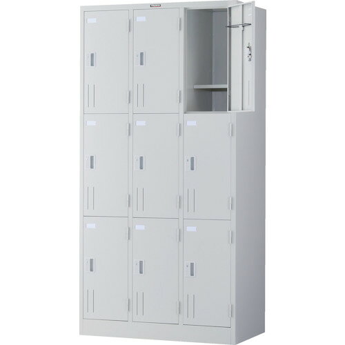 オレンジブック トラスコ中山　TRUSCOTRUSCO 多人数用ロッカー9人用 900X515XH1790 シリンダ錠式 ホワイト 〔品番:SVW9A〕[ 注番:2577520]特長●人数、使用目的に合わせて選べるロッカーです。●多人数の利...