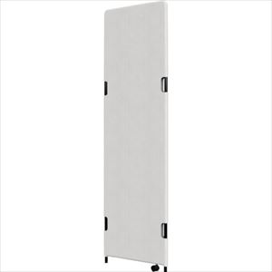 オレンジブック トラスコ中山　TRUSCOTOKIO フリージョイントパネル 横幅600mm×奥行き22mm×高さ1800mm ライトグレー(レザー・キャスター付き) 〔品番:PT20L1860LA0102CA1〕[ 注番:2613853]...