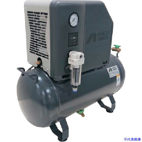 オレンジブック トラスコ中山　TRUSCOアネスト岩田 オイルフリー小形ブースタコンプレッサ 0.75kW 〔品番:EFBS07B9.5〕[ 注番:2621440]特長●空気ラインの圧力を、部分的に増圧する装置です。●小型ブースタコンプレッ...