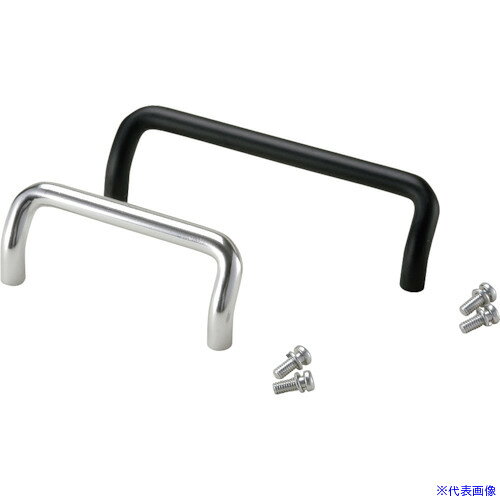 オレンジブック トラスコ中山　TRUSCOタカチ 角度付アルミ丸棒取手 〔品番:KH70B〕[ 注番:2673186]特長●角度付の取手で用途に合わせてご利用下さい。仕様●色：ブラック●表面処理：ブラックアルマイト仕様2材質/仕上●取手（ア...