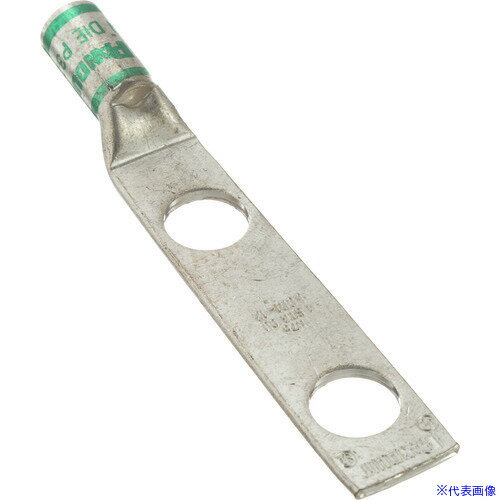 オレンジブック トラスコ中山　TRUSCOPANDUIT 銅製圧縮端子 2穴 電線サイズ AWG1 取付穴サイズ 9.5mm 取付穴間隔 25.4mm LCD1−38D−E 〔品番:LCD138DE〕[ 注番:2676430]特長仕様●取付...