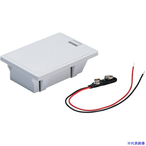 オレンジブック トラスコ中山　TRUSCOタカチ 埋込電池ボックス 〔品番:LD006PW〕[ 注番:2685755]特長●ワンタッチで取付けできる電池ボックスです。●本体の左右に、ビス止め用のM3皿穴が2ヶ所ついていますので、ビス止めでし...