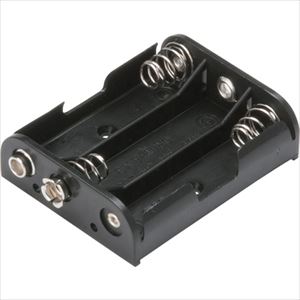 オレンジブック トラスコ中山　TRUSCOタカチ スナップ端子付電池ホルダー 〔品番:SN33S〕[ 注番:2687720]特長●スナップ端子付電池ホルダーです。仕様●色：ブラック仕様2●適用電池：単3×3材質/仕上●ホルダー材質：PP●ス...