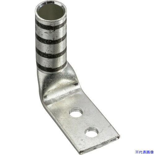 オレンジブック トラスコ中山　TRUSCOPANDUIT 銅製圧縮端子 2穴 電線サイズ AWG2/0 取付穴サイズ 69mm 取付穴間隔 191mm バレル角度 90度 LCCX2/0−14BF−X 〔品番:LCCX2014BFX〕[ 注...