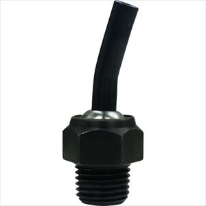 オレンジブック トラスコ中山　TRUSCONIKKI ポイントフィットノズル PT1/4 L40(先曲げ15°) 〔品番:NNPT1440S15〕[ 注番:2691706]特長●噴射口を±35°の範囲で角度調整可能です。●樹脂ノズルに比べ、...