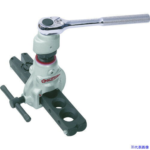 オレンジブック トラスコ中山　TRUSCOスーパー ラチェットハンドル型フレアリングツール(偏芯式) 新冷媒・新規格対応 〔品番:TF456WRH〕[ 注番:2769522]特長●専用ラチェットハンドル付でスピーディーにフレア加工ができます...