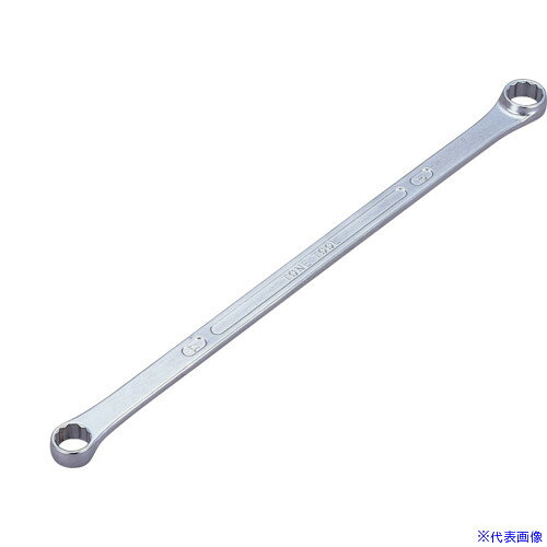 オレンジブック トラスコ中山　TRUSCOTONE 両口超ロングめがねレンチ(ストレート) 対辺寸法17×19mm メッキ処理 〔品番:M051719〕[ 注番:2877716]特長●全長が長いので小さな力で締め付け・緩め作業ができます。●...