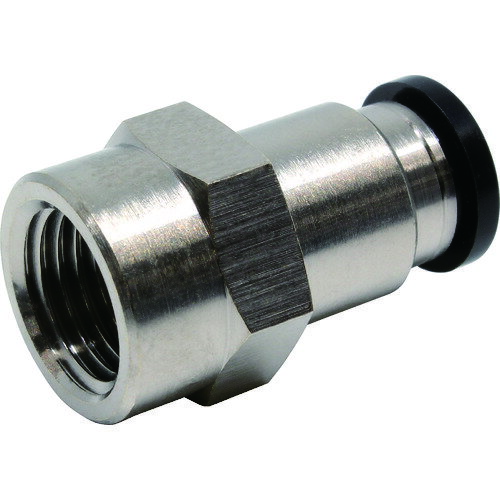 オレンジブック トラスコ中山　TRUSCOPISCO チューブフィッティング メスストレートチューブ8ネジ02 〔品番:PCF802〕[ 注番:2909472]特長●機種により取付け後、チューブの取出角度が変えられます。●条件により、水を流...