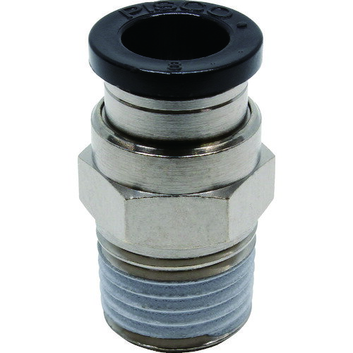 オレンジブック トラスコ中山　TRUSCOPISCO チューブフィッティング ストレート 適合外径8mm 接続口径R1/4 〔品番:PC802〕[ 注番:2909618]特長●機種により取付け後、チューブの取出角度が変えられます。●条件によ...