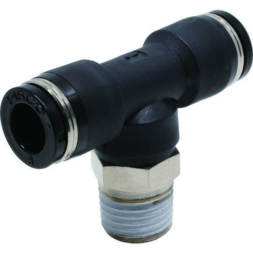 オレンジブック トラスコ中山　TRUSCOPISCO チューブフィッティング ティー 適合外径8×8mm 接続口径R1/4 〔品番:PB802〕[ 注番:2909782]特長●機種により取付け後、チューブの取出角度が変えられます。●条件によ...