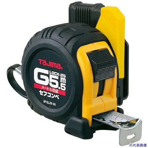 オレンジブック トラスコ中山　TRUSCOタジマ セフコンベGロックー25 5.5m メートル目盛 ブリスター 〔品番:SFGL2555BL〕[ 注番:2920476]特長●弾力ある弾性樹脂でコンベ全体をガード、落としても建材を傷つけにくい...
