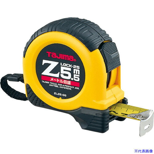 オレンジブック トラスコ中山　TRUSCOタジマ Zロック-25 5.5m メートル目盛 ブリスター 〔品番:ZL2555CB〕[ 注番:2920638]特長●剛性力アップのためテープを厚くした剛厚テープを採用しています。●テープの巻き取り...