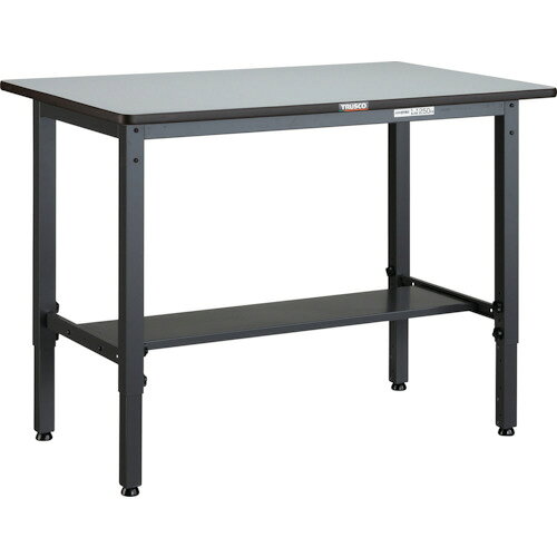 オレンジブック トラスコ中山　TRUSCOTRUSCO 軽荷重作業台高さ調節式(250kg)AWM型 1200X600XH700〜910 基本タイプ ダークグレー色 〔品番:AWMP1260〕[ 注番:3015513]特長●700〜910m...