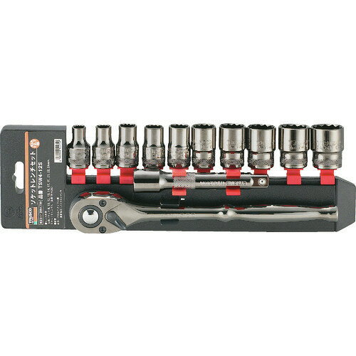 オレンジブック トラスコ中山　TRUSCOTRUSCO ソケットレンチセット 12角タイプ 差込角12.7 12S 〔品番:TSW412S〕[ 注番:3019811]特長●ノンクロムメッキ（ニッケルメッキ）処理で、環境に優しいです。（ラチェ...