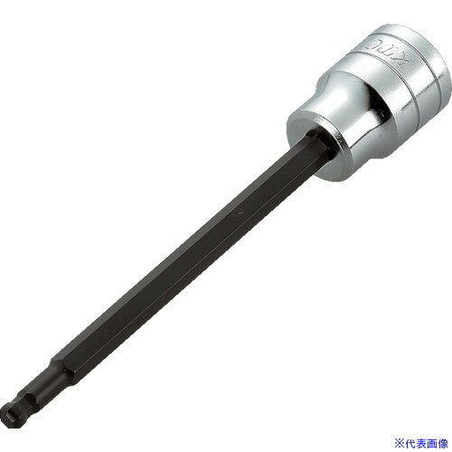 オレンジブック トラスコ中山　TRUSCOKTC 9.5sq.ロングボールポイントヘキサゴンビットソケット 対辺寸法8mm 差込角9.5mm 全長128mm 〔品番:BT308BPL〕[ 注番:3077870]特長●ビット部は差込式で交換が...