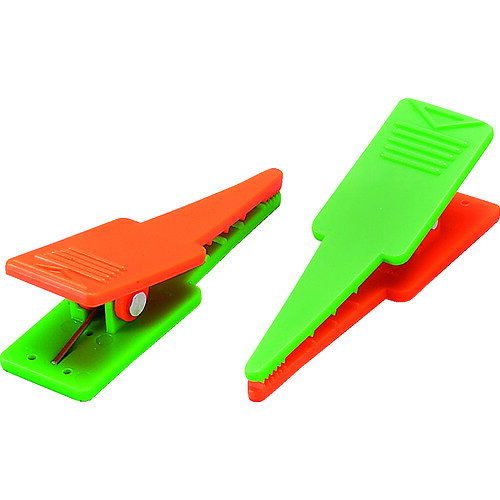 オレンジブック トラスコ中山　TRUSCOMYZOX ポイントクリップ グリーン/オレンジ＜PK−2＞ 〔品番:PK2〕[ 注番:3081443]特長●標尺、鉄筋などをクリップし、現場記録写真撮影時の目印として使用します。用途●標尺（ロッド...