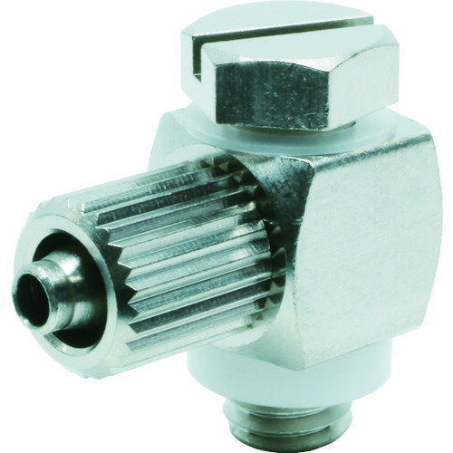 オレンジブック トラスコ中山　TRUSCOPISCO ミニマル継手 締付ユニバーサルエルボ 〔品番:LHN0425M5〕[ 注番:3100642]特長●小型機器や、省スペースの細かい配管に最適です。●真空機器の配管にも最適です。（弊社UDチ...