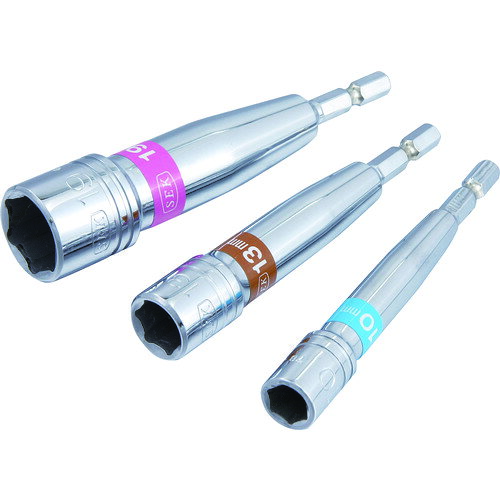 オレンジブック トラスコ中山　TRUSCOスエカゲ 電動ソケット8MM 〔品番:OPS012〕[ 注番:3110583]特長●冷間鍛造、一体化仕上げです。●充電・電気ドリルに取り付けて作業効率をアップします。●鏡面仕上げです。（ミラーポリッ...