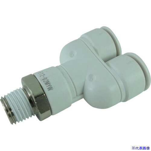 オレンジブック トラスコ中山　TRUSCOチヨダ ファイブメイルブランチワイ W(白)12mm・R1/4 〔品番:F1202MYW〕[ 注番:3136281]特長●PBT樹脂を採用し、スパッタ等の延焼事故を防止。●空気圧汎用型継手では初の軽...
