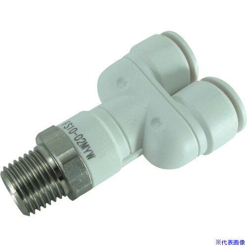 オレンジブック トラスコ中山　TRUSCOチヨダ ファイブSUSメイルブランチワイ 白 10mm・R1/4 〔品番:FS1002MYW〕[ 注番:3137333]特長仕様●適合チューブ外径D(mm)：10×10●接続口径：R1/4●六角対辺...