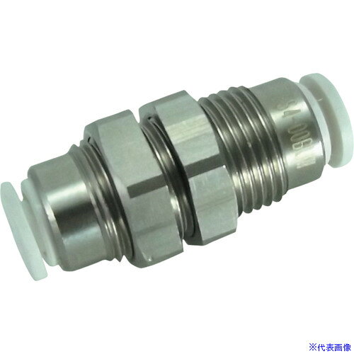 オレンジブック トラスコ中山　TRUSCOチヨダ ファイブSUSバルクヘッドユニオン 白 4mm 〔品番:FS400BUW〕[ 注番:3137708]特長仕様●適合チューブ外径D(mm)：4×4●接続口径：M12×1●六角対辺(mm)：14...
