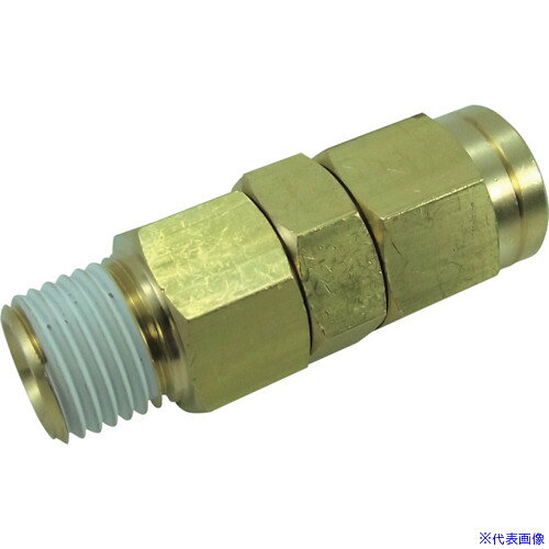 オレンジブック トラスコ中山　TRUSCOチヨダ 配管継手 ユニバーサルニップル 10mm・R1/4 〔品番:H6.52MU〕[ 注番:3143422]特長●袋ナットによる締め込み式ですのでホースバンド等による締め付けより確実です。●ホース...
