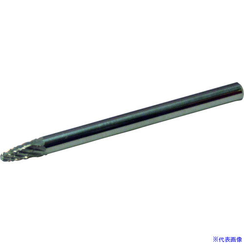 オレンジブック トラスコ中山　TRUSCOスーパー スーパー超硬バー オール超硬タイプ 砲弾型(ダブルカット)刃径:3.0mm 刃長:6.0mm 軸径:3.0mm 〔品番:SB3A02〕[ 注番:3216691]特長●独自開発の刃形状により...