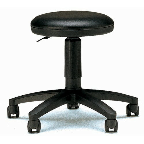 オレンジブック トラスコ中山　TRUSCOTOKIO 作業用チェア ビニールレザー ブラック ガスシリンダー 〔品番:FTY10BK〕[ 注番:3234029]特長●キャスター付脚で効率の良い作業が可能です。仕様●座幅(mm)：345●座奥...