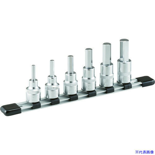 オレンジブック トラスコ中山　TRUSCOTONE ヘキサゴンソケットセット(ホルダー付) 6pcs 差込角12.7mm 〔品番:HH406〕[ 注番:3235084]特長●ラチェットハンドルに差し込んで使用することにより六角穴付ボルトの締...
