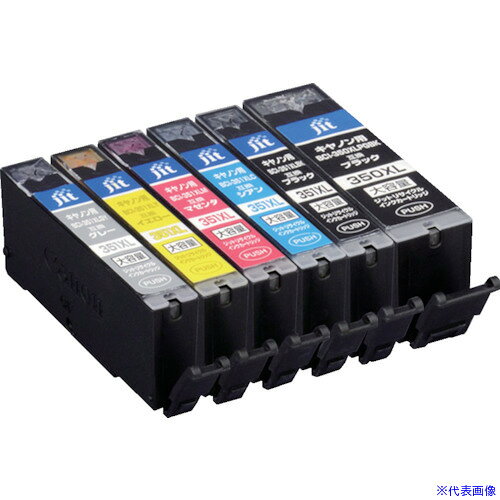 オレンジブック トラスコ中山　TRUSCOjit キヤノン BCI−351XL+350XL/6MP対応 ジットリサイクルインク JIT−AC3503516PXL 6色入り(大容量) 〔品番:JITAC3503516PXL〕[ 注番:3235...