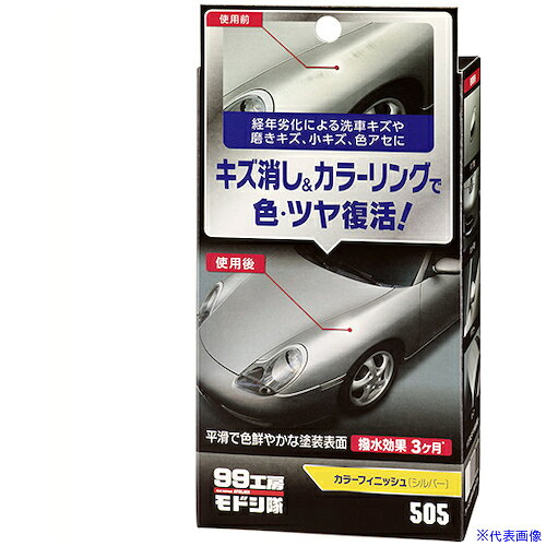 オレンジブック トラスコ中山　TRUSCOSOFT99 99工房モドシ隊カラーフィニッシュ シルバー 〔品番:09505〕[ 注番:3245556]特長●くすみの原因となる無数の細かく浅いキズを、超微粒子研磨材で研磨すると同時に超微粒子顔料...