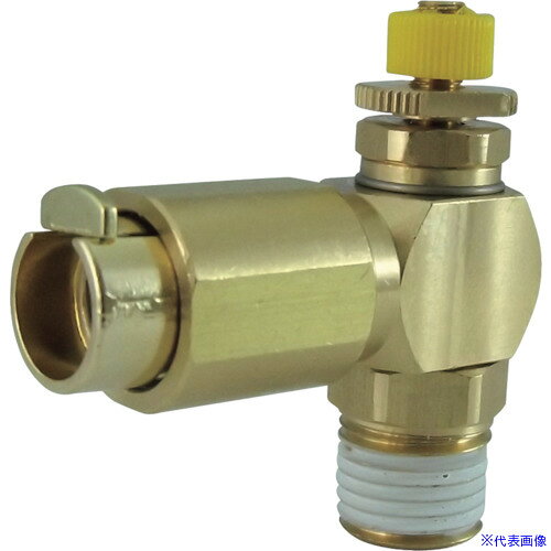 オレンジブック トラスコ中山　TRUSCOチヨダ タッチHスピードコントローラα(金属)メーターアウト8mm・R1/4 〔品番:C802SCHO〕[ 注番:3307786]特長●ストッパー部分への溶接スパッタの付着を防止するスリーブ付溶接治...