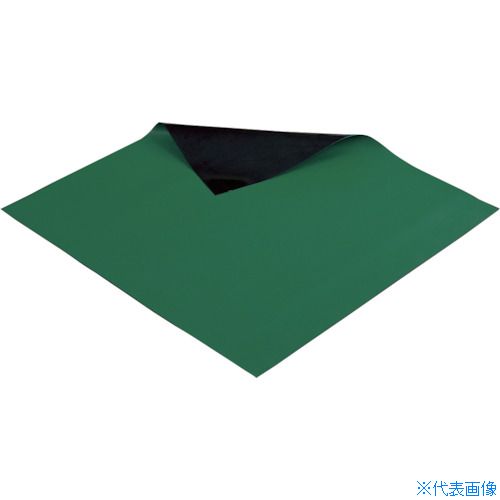 オレンジブック トラスコ中山　TRUSCOHOZAN 導電性カラーマット ダークグリーン 〔品番:F702〕[ 注番:3341828]特長●劣化の少ないNBR製のマットです。●補強繊維を取り除いて、コストを抑えています。用途●静電気対策を必...