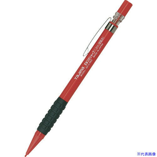 オレンジブック トラスコ中山　TRUSCOタジマ すみつけシャープ(1.3mm)硬質赤 〔品番:SS13RED〕[ 注番:3358887]特長●けがき、指示がはっきり読める濃さです。●従来粘土芯の約2倍の強度のハイポリマー芯を採用し、水に強...