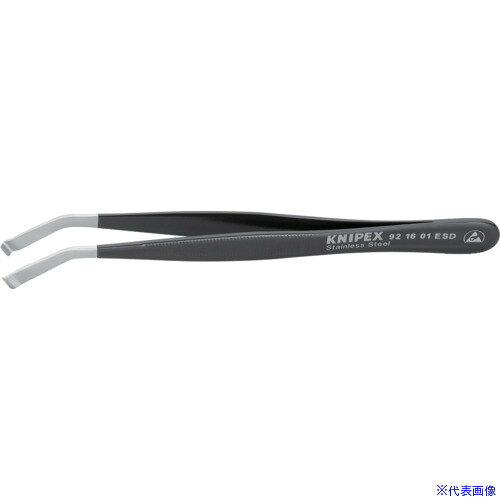 オレンジブック トラスコ中山　TRUSCOKNIPEX 【アウトレット】精密ピンセット 120mm 〔品番:921601ESD〕[ 注番:3372633]特長●細い部品でも保持、挿入、引き抜きが簡単にできます。●丸みを帯びた部品や立方体の部...