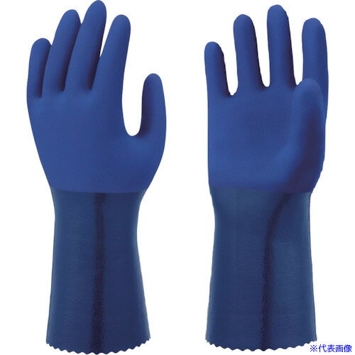オレンジブック トラスコ中山　TRUSCOSHOWA 耐薬品手袋 CS700 ブルー Sサイズ ニトリルゴム製(裏布付) 〔品番:CS700S〕[ 注番:3374832]特長●EN ISO 374-1：2016規格に基づく耐透過性データをご...