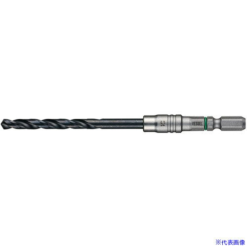 オレンジブック トラスコ中山　TRUSCOVESSEL クッションドリル(鉄工用)AMD 5.2mm 〔品番:AMD5.2〕[ 注番:3378195]特長●樹脂リングが芯振れ・ガタつきを抑制し、正確な穴あけを実現します。●芯振れ激減で高速穴...
