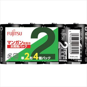 オレンジブック トラスコ中山　TRUSCOFDK マンガン 黒 単2形 (4本入) 〔品番:R14PU4S〕[ 注番:3379383]特長●休み休み使うと電圧が回復するという特徴があります。●小さな電流で動く機器に向いています。仕様●タイプ...
