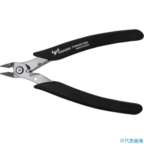 オレンジブック トラスコ中山　TRUSCOTTC 極薄刃プラスチックニッパー(片刃)ステンレス 〔品番:SKN140〕[ 注番:3382074]特長●片刃仕様により切断面が平滑で仕上りがキレイになります。●まな板刃の上を切刃が削ぐように切り...