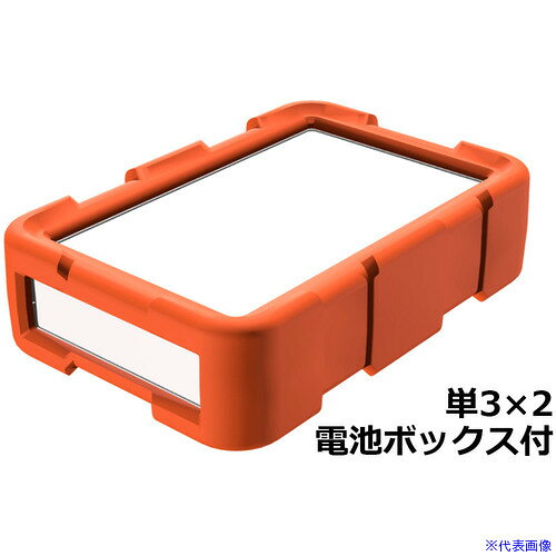 オレンジブック トラスコ中山　TRUSCOタカチ 耐衝撃シリコンカバー付プラスチックケース 〔品番:LCT145M2WO〕[ 注番:3382418]特長●耐衝撃デザインのシリコンカバー付ハンドタイプケースです。●落下などの衝撃から機器を保護...