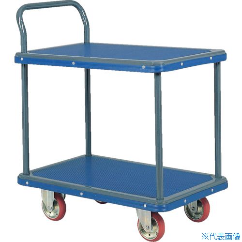 オレンジブック トラスコ中山　TRUSCOアイケー プレス製運搬車 2段片袖型 〔品番:204〕[ 注番:3417999]特長●ワゴン車としても使えて、とても便利です。仕様●均等荷重(kg)：250●長さ(mm)：810●幅(mm)：510...