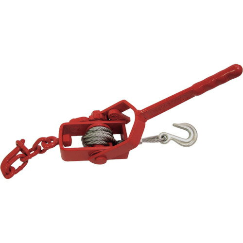 オレンジブック トラスコ中山　TRUSCOHHH ワイヤー荷締機 小型500kg 〔品番:NB500〕[ 注番:3418863]特長●軽い力で作用し、能率的な荷締めができます。●ギアは特殊鋼を使用し強力です。●フック、爪、レバーは特殊鋼鍛造...