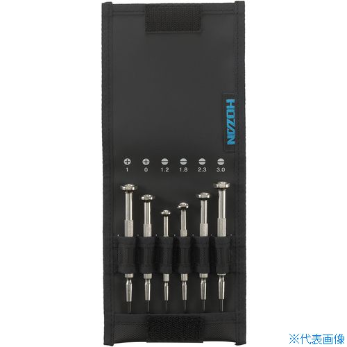 オレンジブック トラスコ中山　TRUSCOHOZAN 精密ドライバーセット 6本組 〔品番:D20〕[ 注番:3448436]特長●作業性のよい頭部回転式で、小ねじの早回しに最適です。●キャップは空転式で微調整が楽に行えます。●持ち運びに便...
