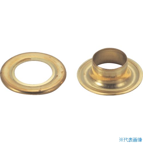 オレンジブック トラスコ中山　TRUSCOTRUSCO 両面ハトメ 真鍮 4mm 1000組入 (円筒ケース入) 〔品番:THPB4〕[ 注番:3457918]特長●アルミ製に比べ強度に優れた素材です。用途●装飾性があり、書類とじ・文具・バ...
