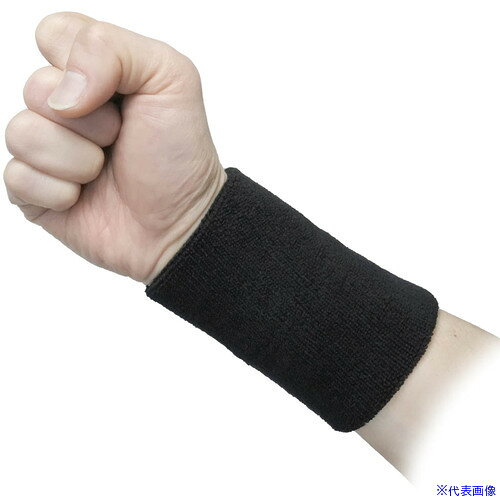 オレンジブック トラスコ中山　TRUSCO富士手袋 リストバンド12cm 〔品番:980112〕[ 注番:3464969]特長●黒色で汚れが目立ちません。●吸汗性に優れたタオル地のリストバンドです。●手首の保護に役立ちます。用途●一般作業全...